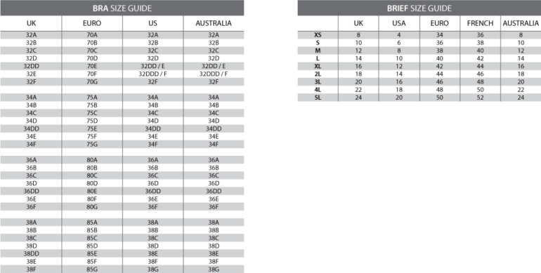 Size Guides - & She Knows